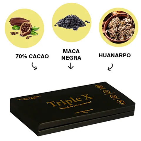 CHOCOLATE PREMIUM AFRODISIACO TRIPLE X® – Chocolate Triple X® Ecuador